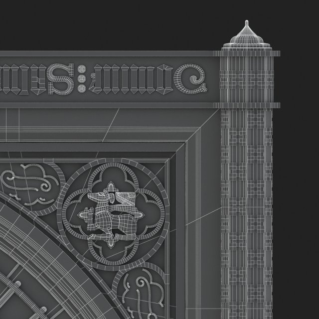 big classical clock luxury 3D Model in Decoration 3DExport