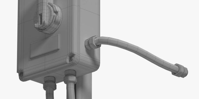 industrial power switch 3D Model in Parts 3DExport