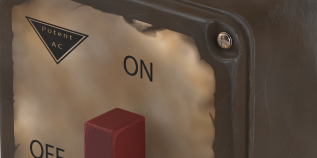 industrial power switch 3D Model in Parts 3DExport