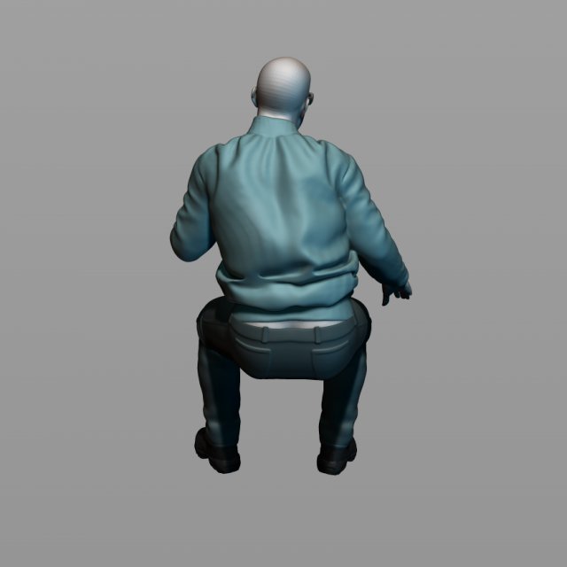 truck driver 3D Print Model in Man 3DExport