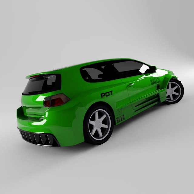 volkswagen golf 5 3D Model in Sport Cars 3DExport