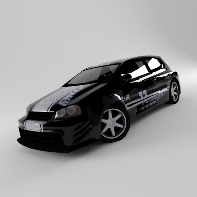 volkswagen golf 5 3D Model in Sport Cars 3DExport