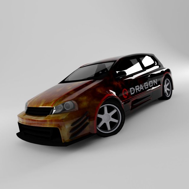 volkswagen golf 5 3D Model in Sport Cars 3DExport