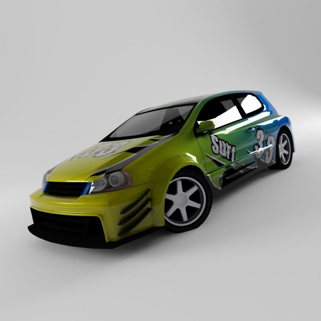 volkswagen golf 5 3D Model in Sport Cars 3DExport