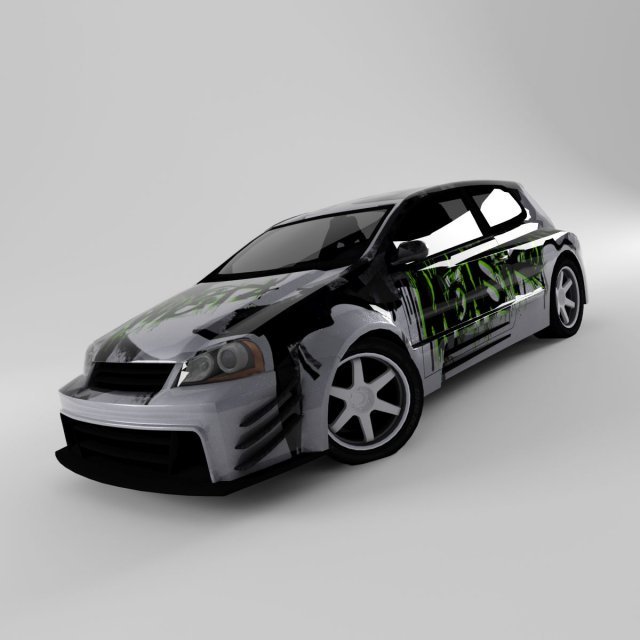 volkswagen golf 5 3D Model in Sport Cars 3DExport