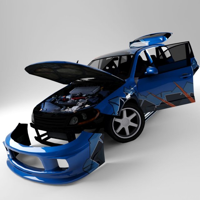 subaru 3D Model in Sport Cars 3DExport