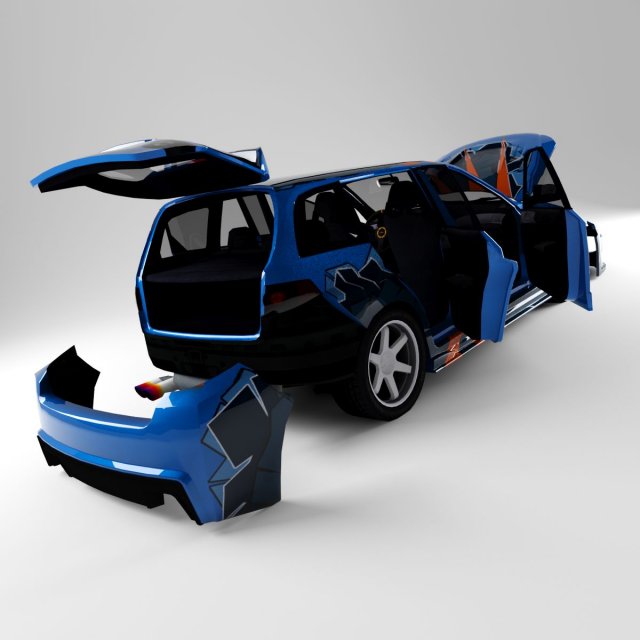 subaru 3D Model in Sport Cars 3DExport