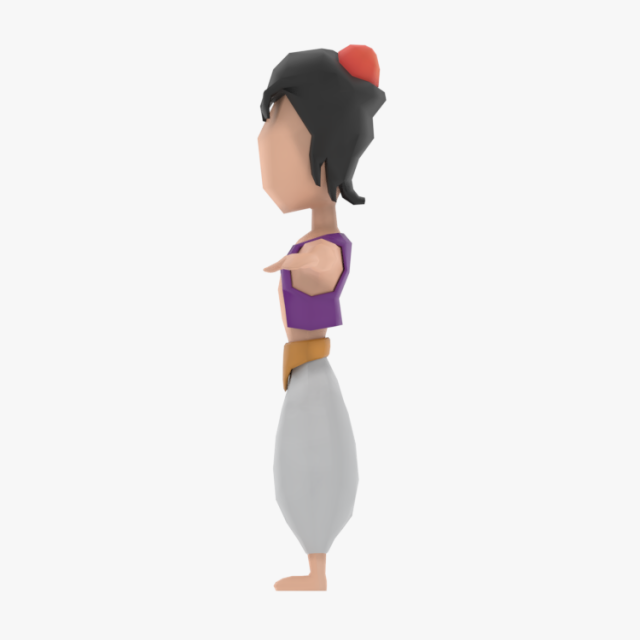 aladdin 3D Model in Cartoon 3DExport