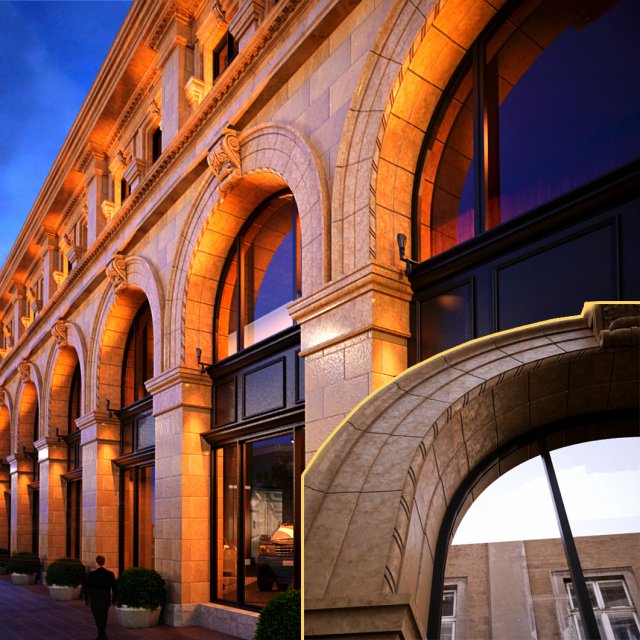 architecture detail-classic window arc- 3D Model in Miscellaneous 3DExport