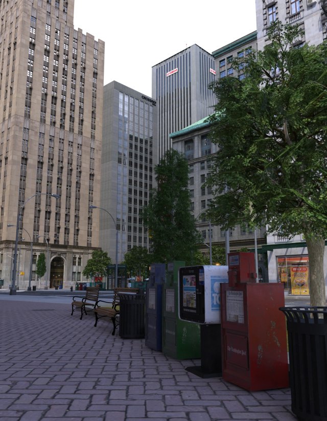 metropolis city block 3d 3D Model in Cityscapes 3DExport