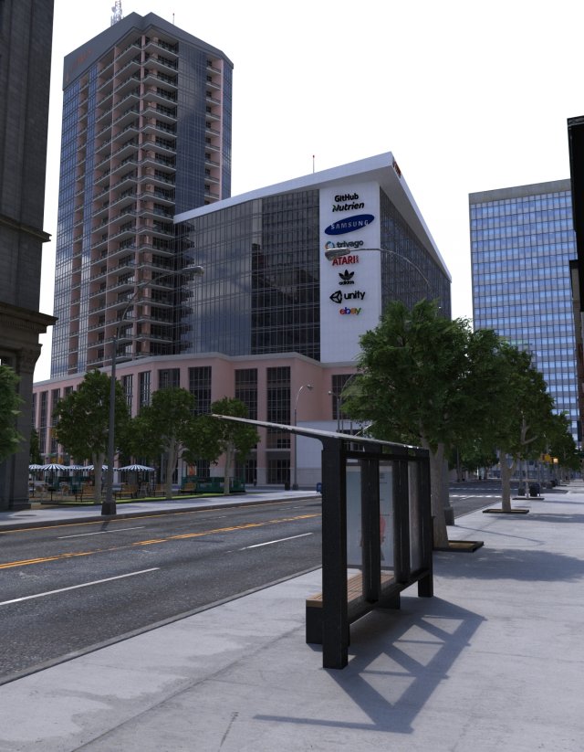 metropolis city block 3d 3D Model in Cityscapes 3DExport