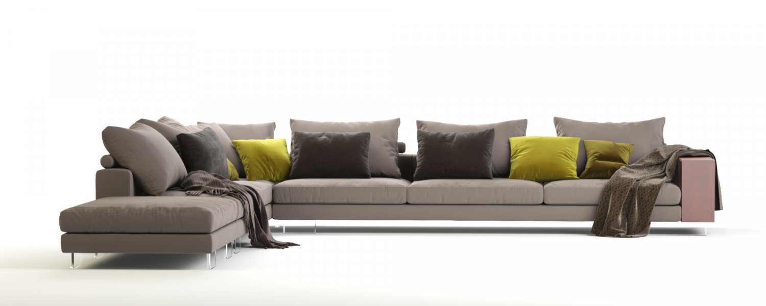 flexform lightpiece modular sofa 3D Models in Sofa 3DExport