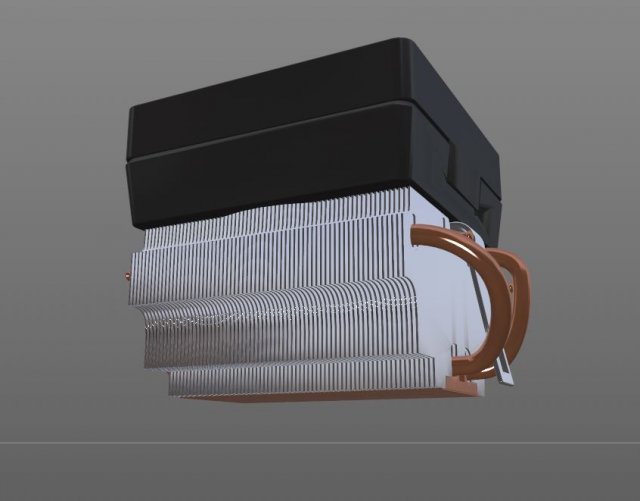 amd wraith prism cpu cooler rgb 3D Model in Computer 3DExport