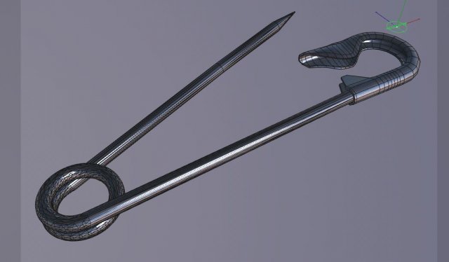 safety pin 3D Model in Other 3DExport