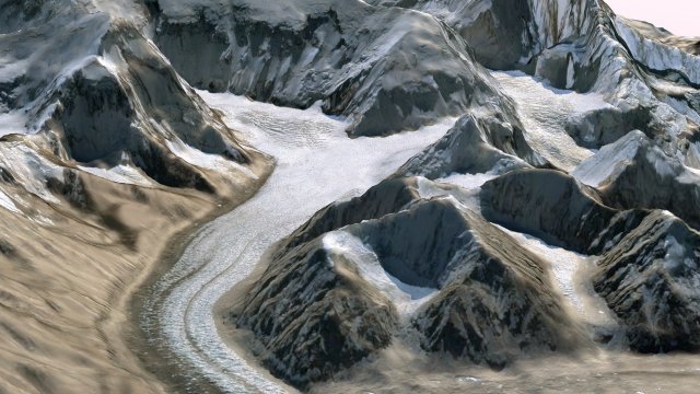 mount everest 3D Model in Environment 3DExport