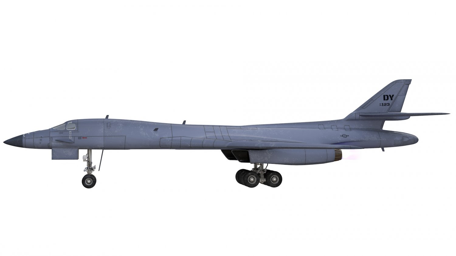 B 1B Lancer Bomber military jet 3D Model in Bomber 3DExport