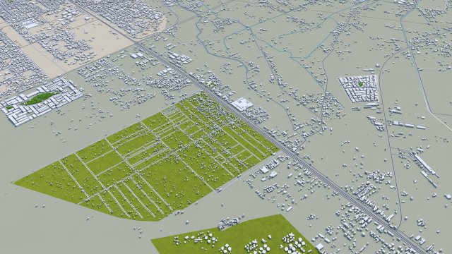 Karbala city iraq 40km 3D Model in Buildings 3DExport