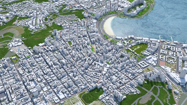 Rio de janeiro city brazil 80km 3D Model in Buildings 3DExport