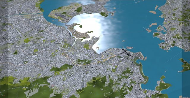 Rio de janeiro city brazil 80km 3D Model in Buildings 3DExport