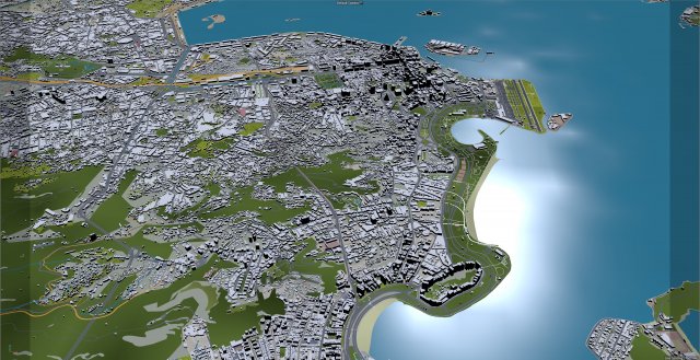 Rio de janeiro city brazil 80km 3D Model in Buildings 3DExport