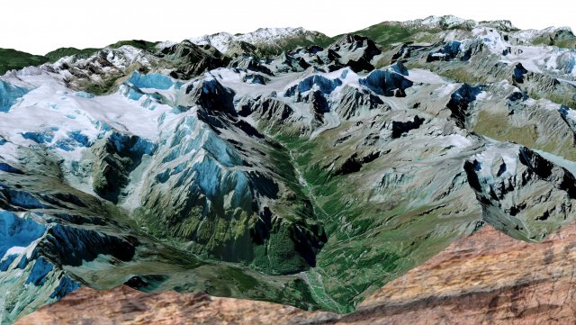 Alps Valle D Aosta Italy Terrain 3D Model in Landscapes 3DExport