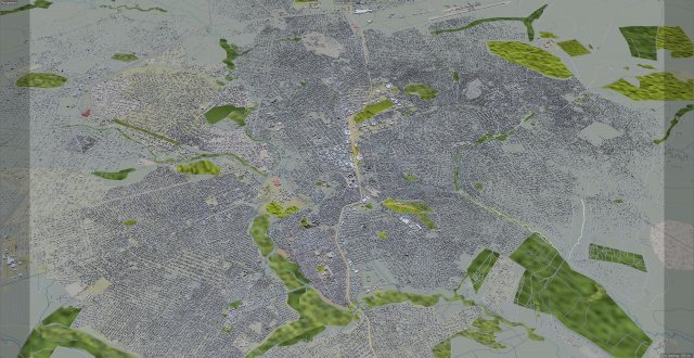 Lubumbashi city Congo 30km 3D Model in Cityscapes 3DExport