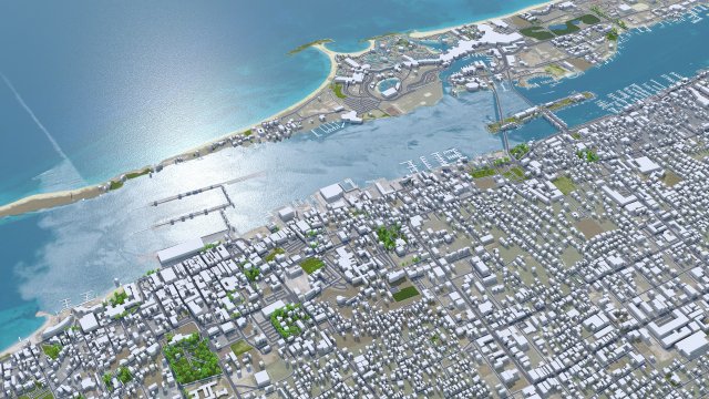Nassau city The Bahamas 40km 3D Model in Cityscapes 3DExport