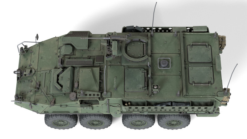 M1130 Stryker CV tank 3D Model in Tank 3DExport