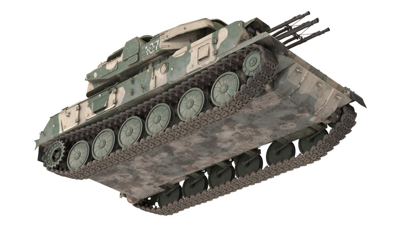 ZSU 23 4 Shilka Self Propelled Anti Aircraft 3D Model in Tank 3DExport