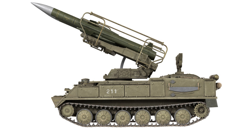 2K12 Kub Missile system 3D Model in Tank 3DExport