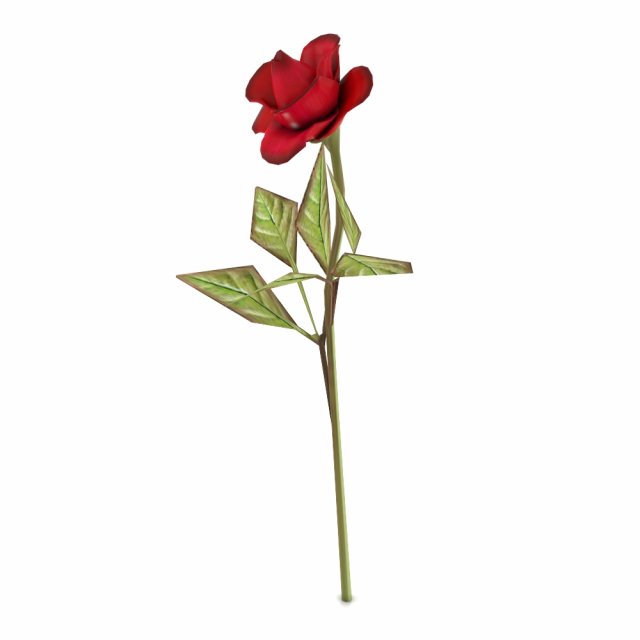 low poly rose 3D Model in Flowers 3DExport