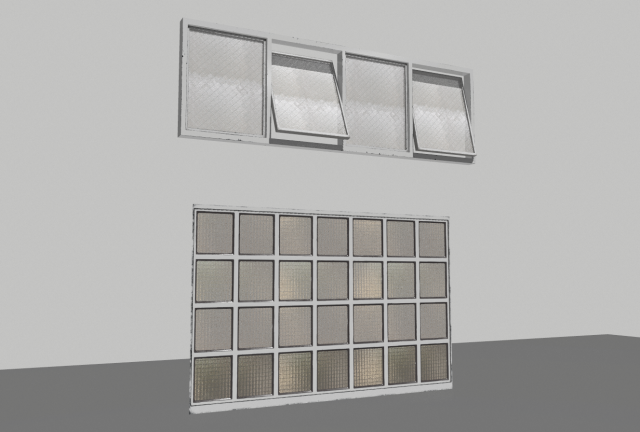factory windows pack 1 3D Model in Parts 3DExport