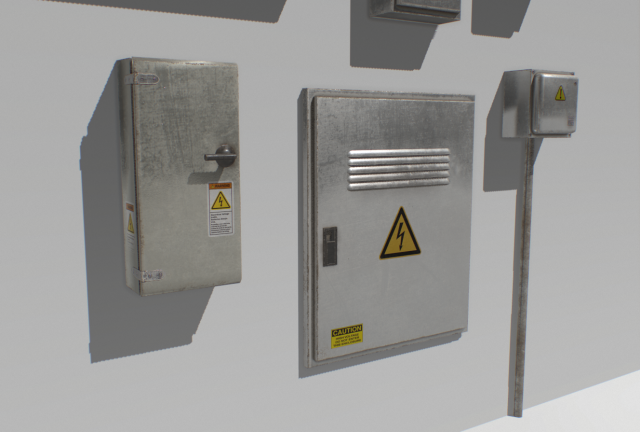 electrical box pack 1 3D Model in Parts 3DExport