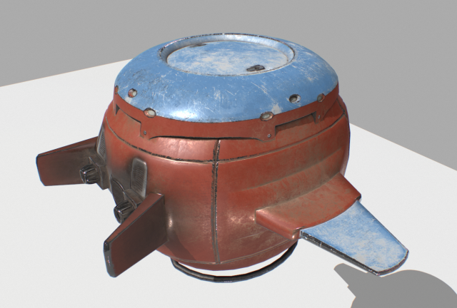 sci fi camera drone 3D Model in Fantasy Spacecraft 3DExport