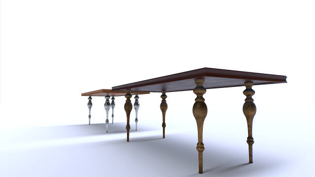 Classic Table 1 3D Model in Table 3DExport