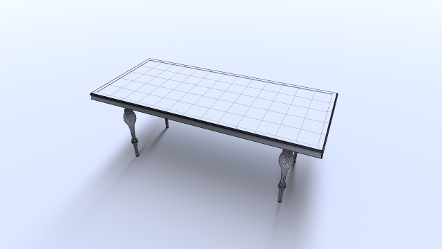 Classic Table 1 3D Model in Table 3DExport