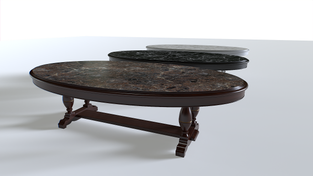 Classic Table 4 3D Model in Table 3DExport