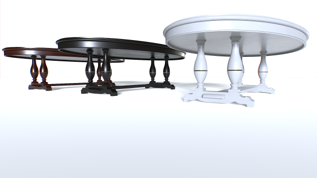 Classic Table 4 3D Model in Table 3DExport