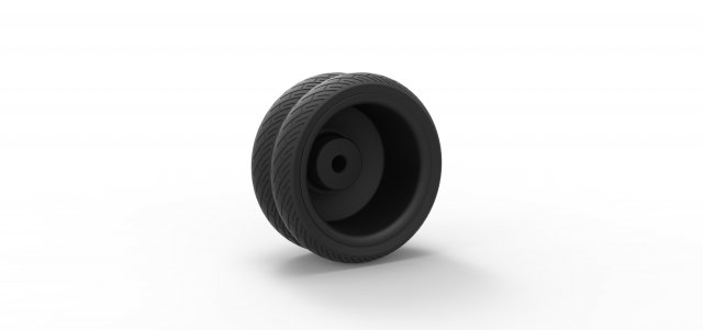 diecast double wheel 1 3D Print Model in Automotive 3DExport