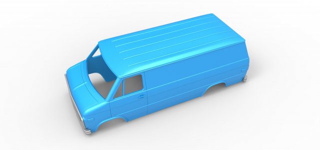 Diecast Vintage Van shell Scale 1 to 25 3D Print Model in Vehicle 3DExport