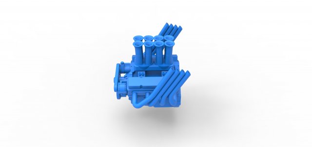 Engine V8 for Supermodified race car Version 2 Scale 1 to 25 3D Print ...