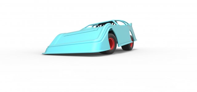 Diecast Super Dirt Late model while turning Scale 1 to 25 3D Print ...