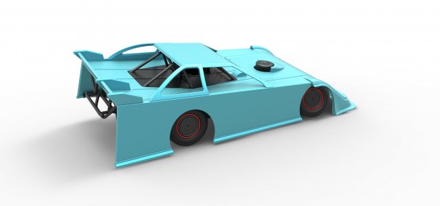 Diecast Super Dirt Late model while turning Scale 1 to 25 3D Print ...