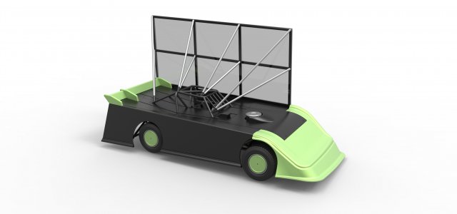 Diecast Super Dirt Late model with side wing Scale 1 to 25 3D Print ...