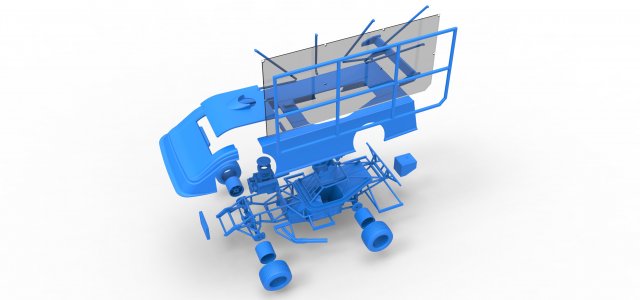 Diecast Super Dirt Late model with side wing Scale 1 to 25 3D Print ...