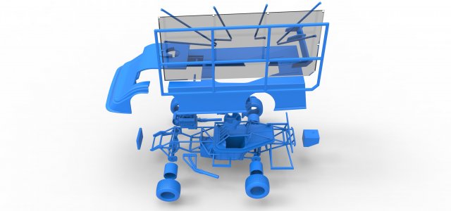 Diecast Super Dirt Late model with side wing Scale 1 to 25 3D Print ...