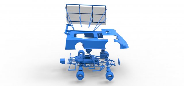 Diecast Super Dirt Late model with side wing Scale 1 to 25 3D Print ...