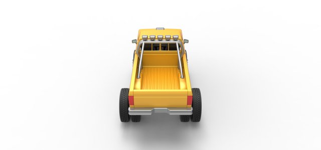 Diecast Monster Truck with semi truck wheels Scale 1 to 25 3D Print ...