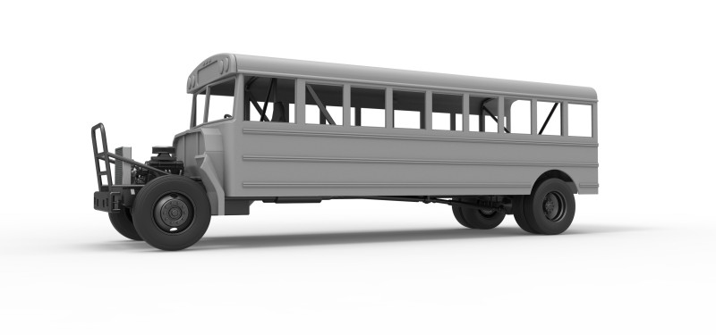 School bus for Figure 8 racing Scale 1 to 25 3D Print Model in Vehicle ...