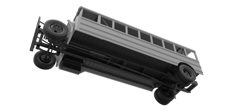 School bus for Figure 8 racing Scale 1 to 25 3D Print Model in Vehicle ...